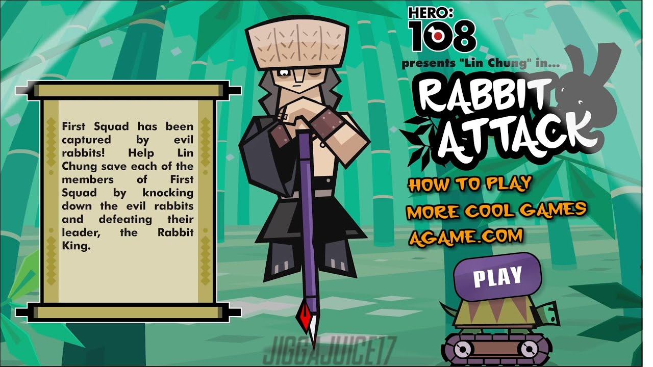 Hero 108 Presents: Lin Chung in... Rabbit Attack Flash Game (No ...