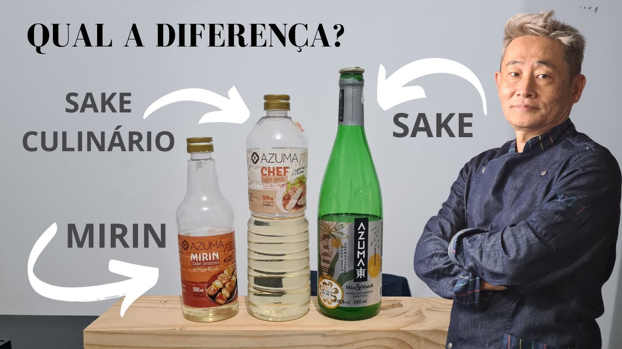 Qual a diferença entre Mirin , sake e sake culinário - YouTube