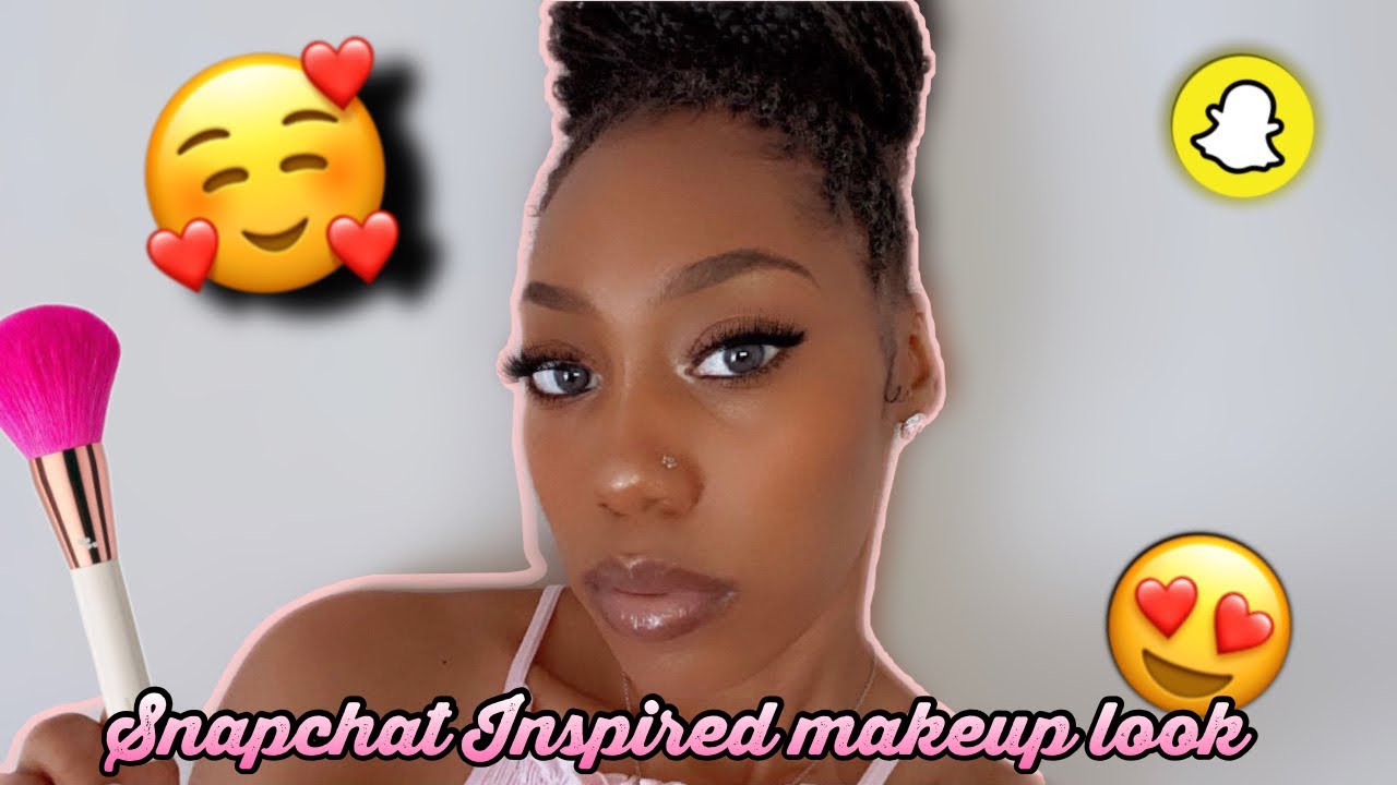 I tried doing my makeup like a Snapchat filter 💄 | Simply Kay - YouTube