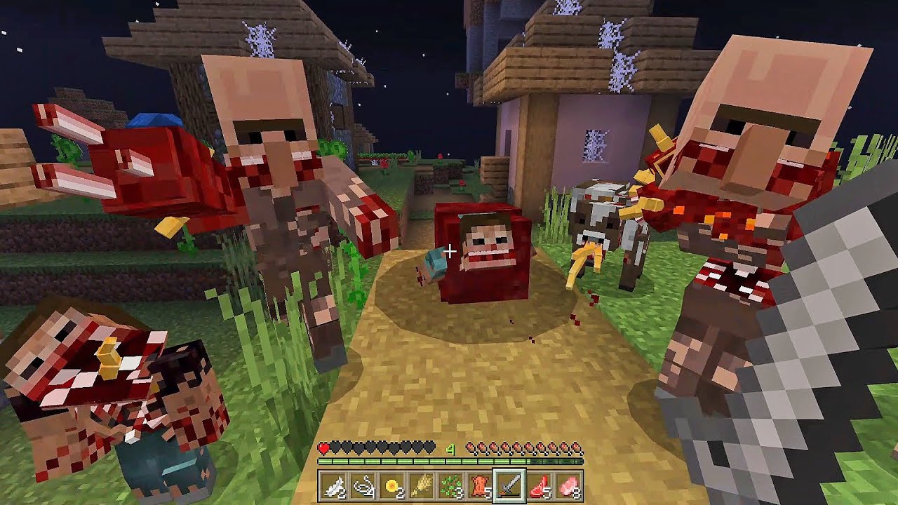 Surviving The Infected in Minecraft Survival - YouTube