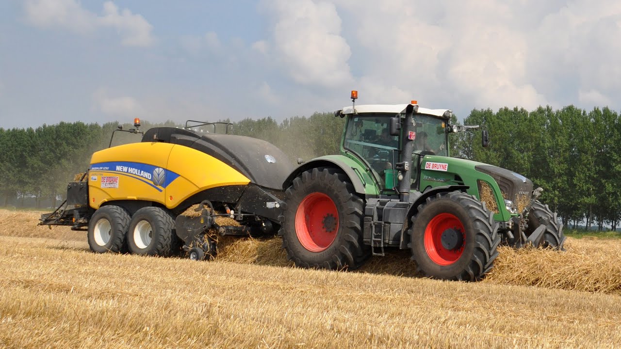 Fendt 930 vario & NH BigBaler 1290 - Loonw. De Bruyne - stro persen ...