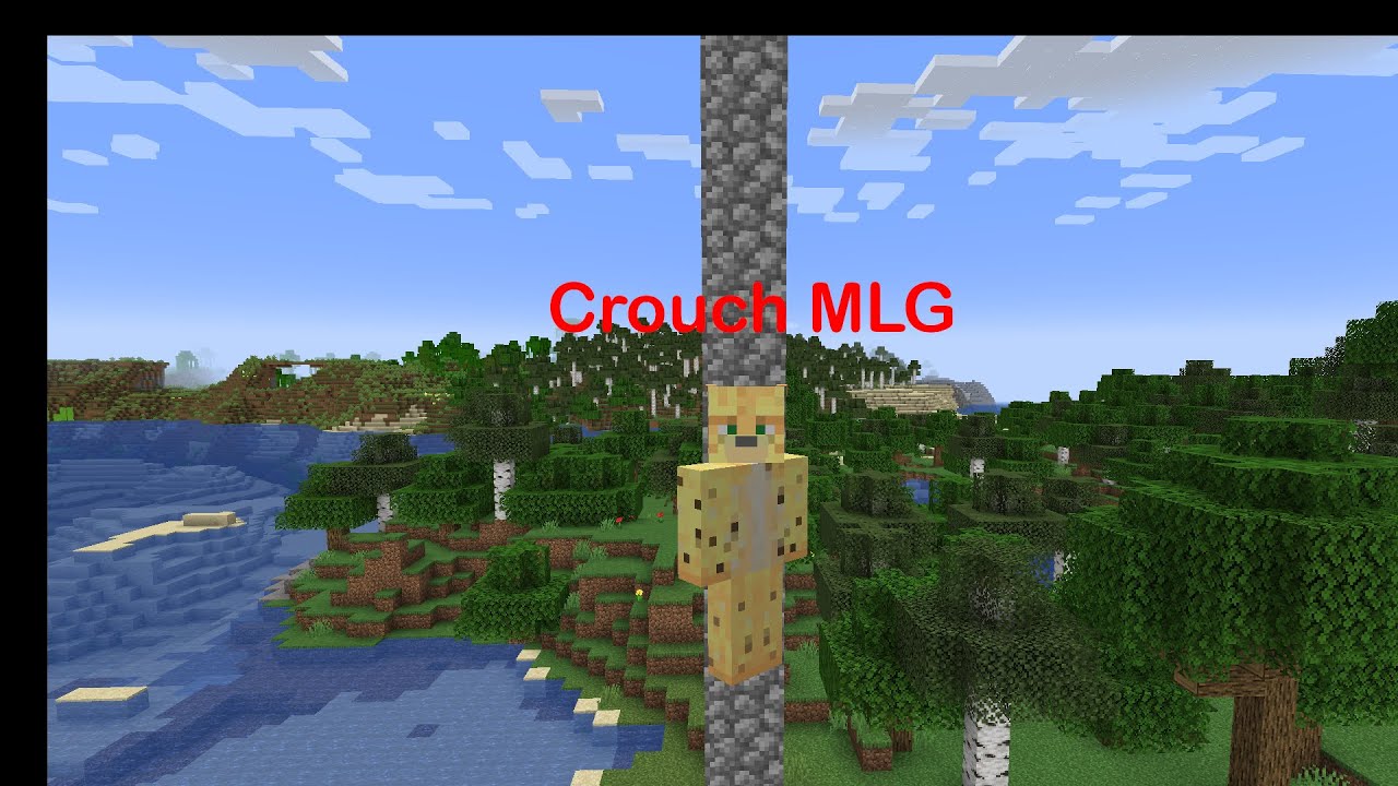 Minecraft crouch MLG - YouTube