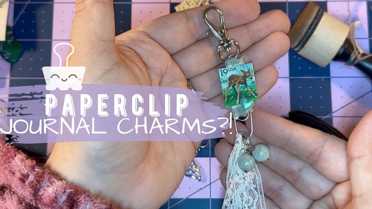 Junk Journal Charms Made from Paperclips! Let's Make Cute Journal ...