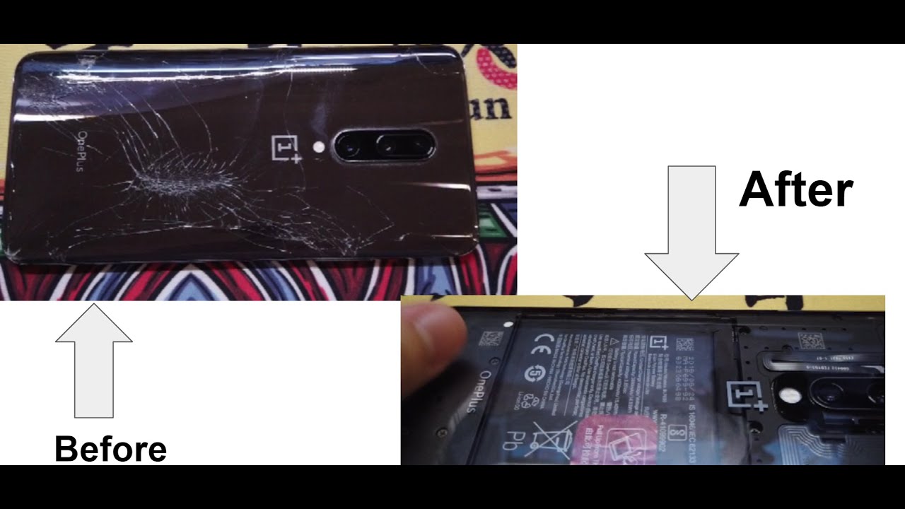 Oneplus 7 Pro back glass repair 一加7Pro背板玻璃修复 - YouTube