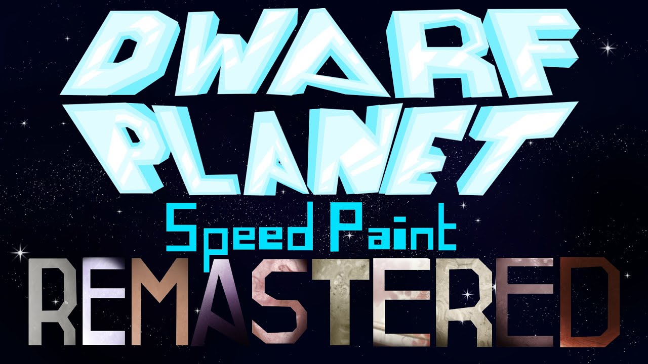 Solar System Speed Paint: Dwarf Planets with KRITA - YouTube