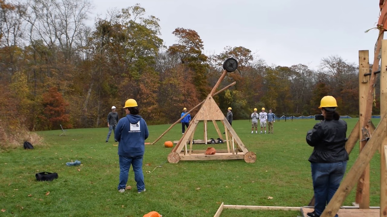 Trebuchet launch #4 - YouTube