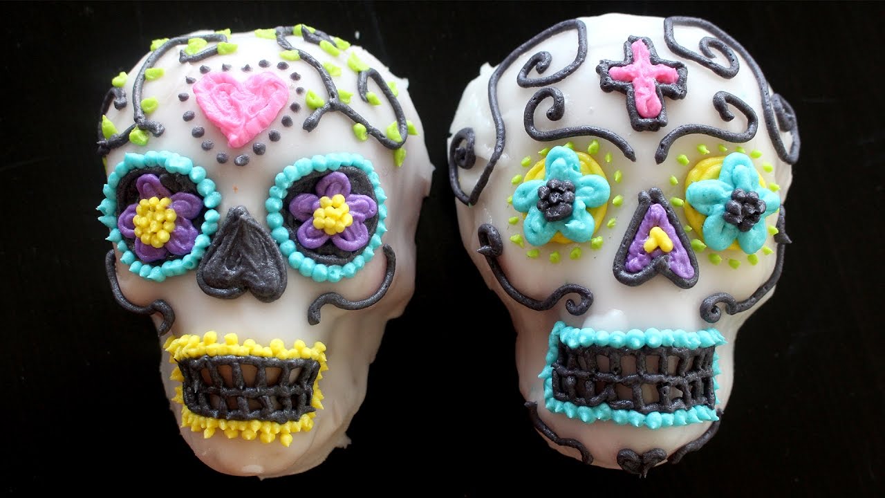 Sugar Skull Cakes | RECIPE - YouTube