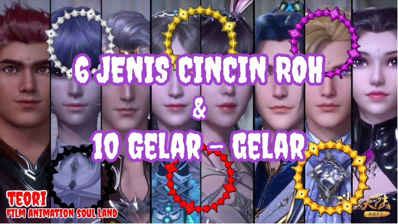 SOUL LAND!! 6 JENIS CINCIN ROH & 10 GELAR SERTA CAP LEVEL!! TEORI FILM ...