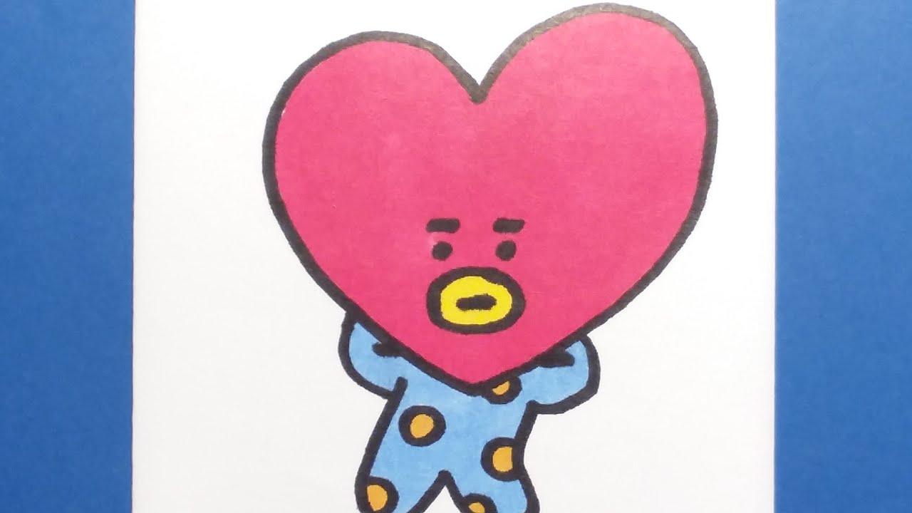 HOW TO DRAW TATA, BT21 - YouTube
