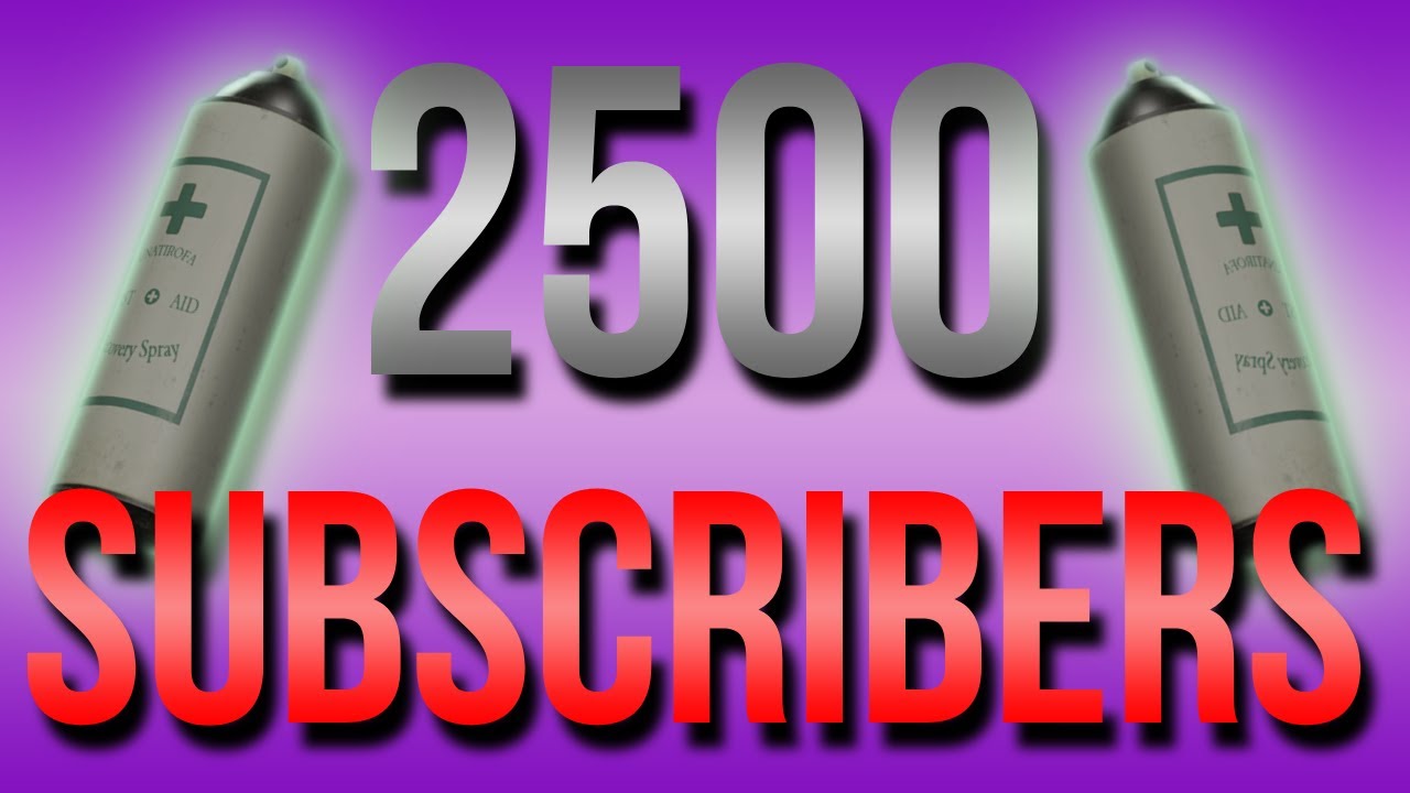 2500 SUBSCRIBERS as FIRST AID SPRAYS (Thank You Video) - YouTube
