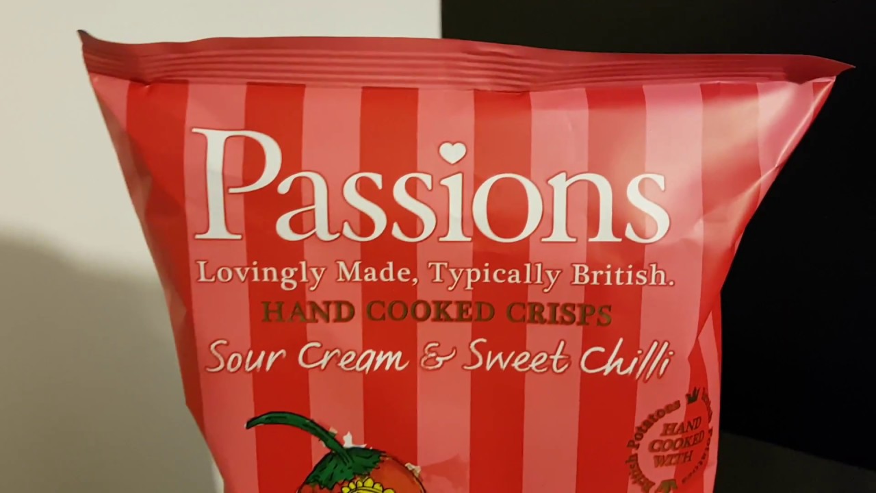 ALDI Passions Hand Cooked Crisps - Sour Cream & Sweet Chilli 150g - YouTube