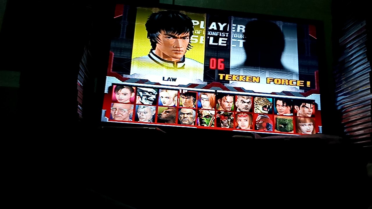 Tekken 3, tekken force mode. Law gameplay - YouTube
