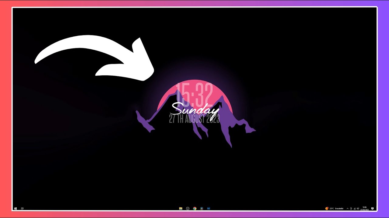 How To Set Clock Skin From Rainmeter | Clean & Professional | Windows ...