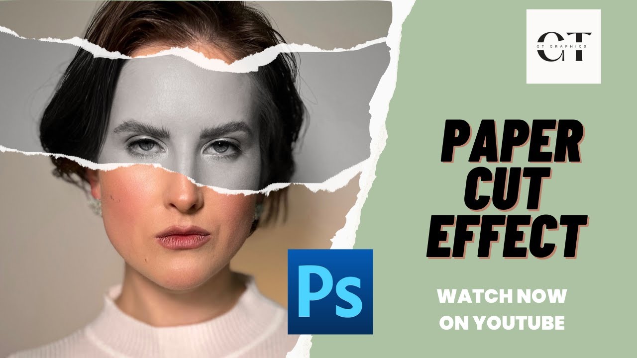 PHOTOSHOP : PAPER CUT EFFECR #gtgraphics #photoshop #adobe # ...
