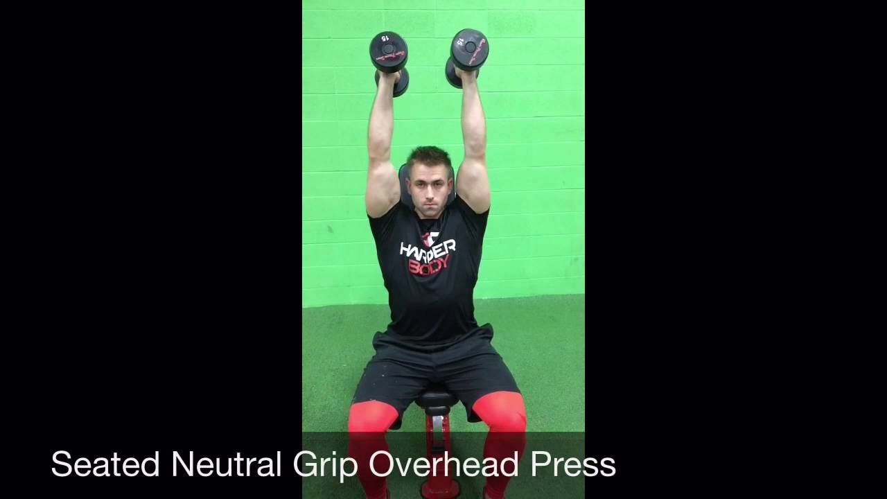 Neutral Grip Overhead Press Tutorial. Increase Overhead Strength ...