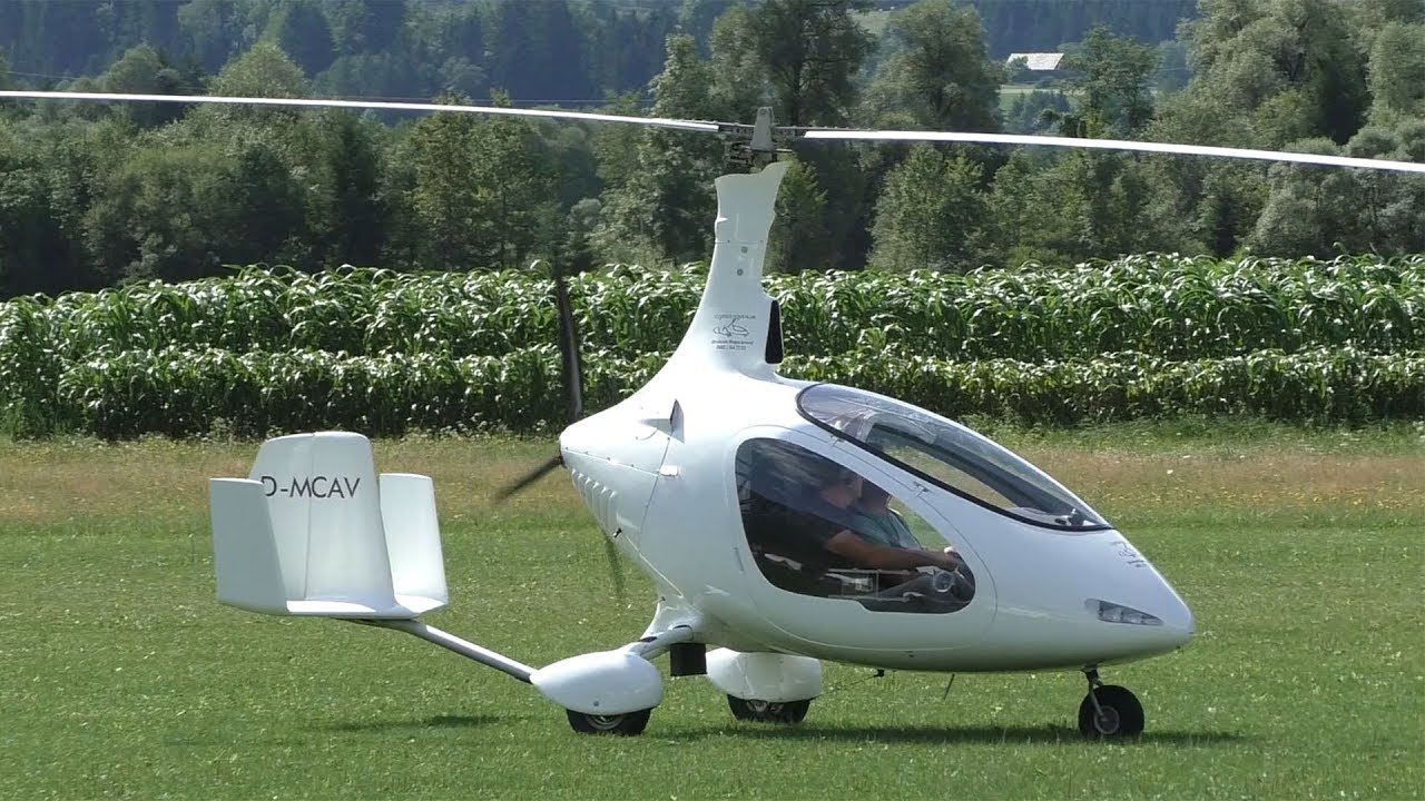Gyrocoptair AutoGyro Cavalon landing at Airfield Nötsch | D-MCAV - YouTube
