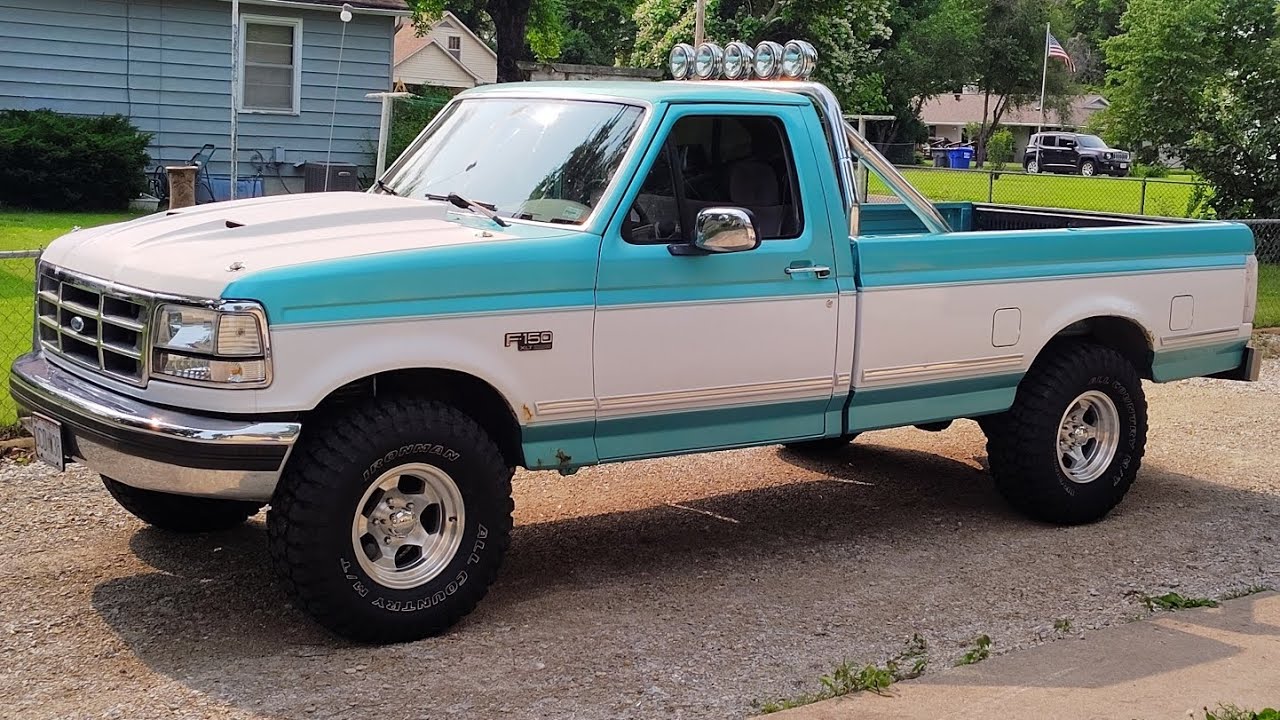 1994 Ford F-150 351W Pypes M80 Mufflers - YouTube