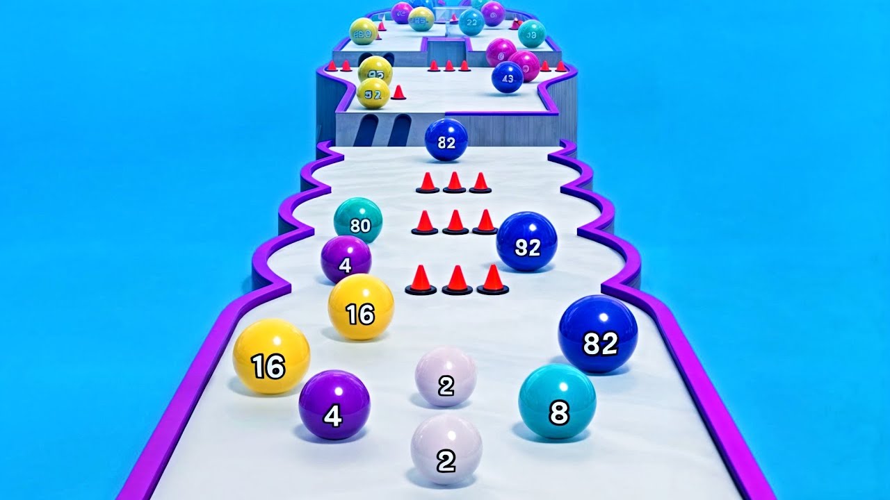 Ball Run 3D: Number Merge 2048 Asmr ! All Levels Gameplay Level (280 ...
