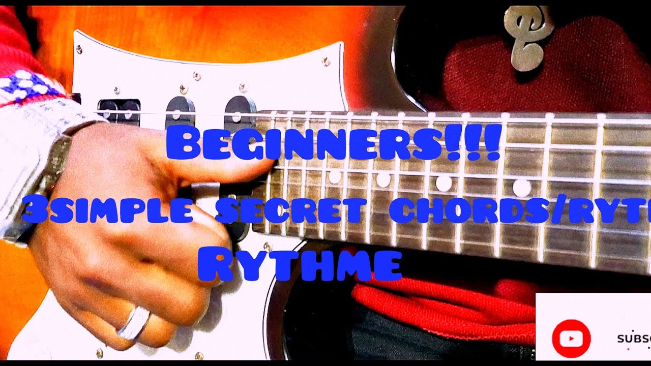 simple Rythme chords that will help you as beginners/learn new chords ...