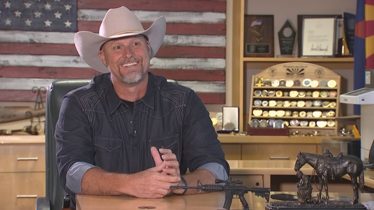 Pinal County Sheriff Mark Lamb: From patrols to posing for camera - YouTube