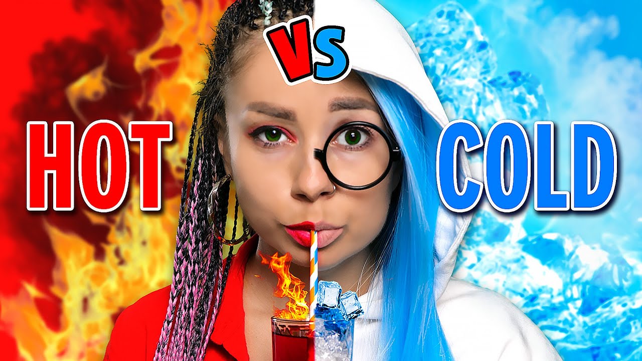 Hot vs Cold Challenge || Girl on Fire vs Icy Girl relatable musical by ...