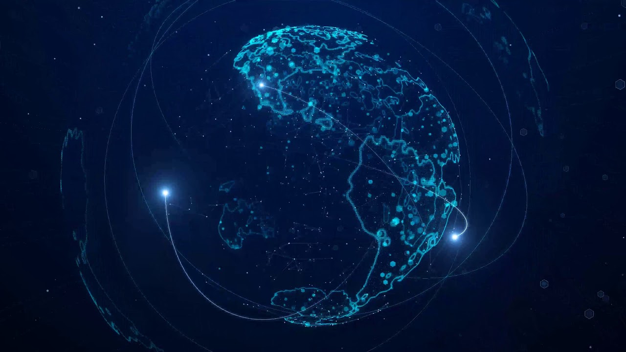 high tech digital earth background 4 k KWC32SJ 2 - YouTube
