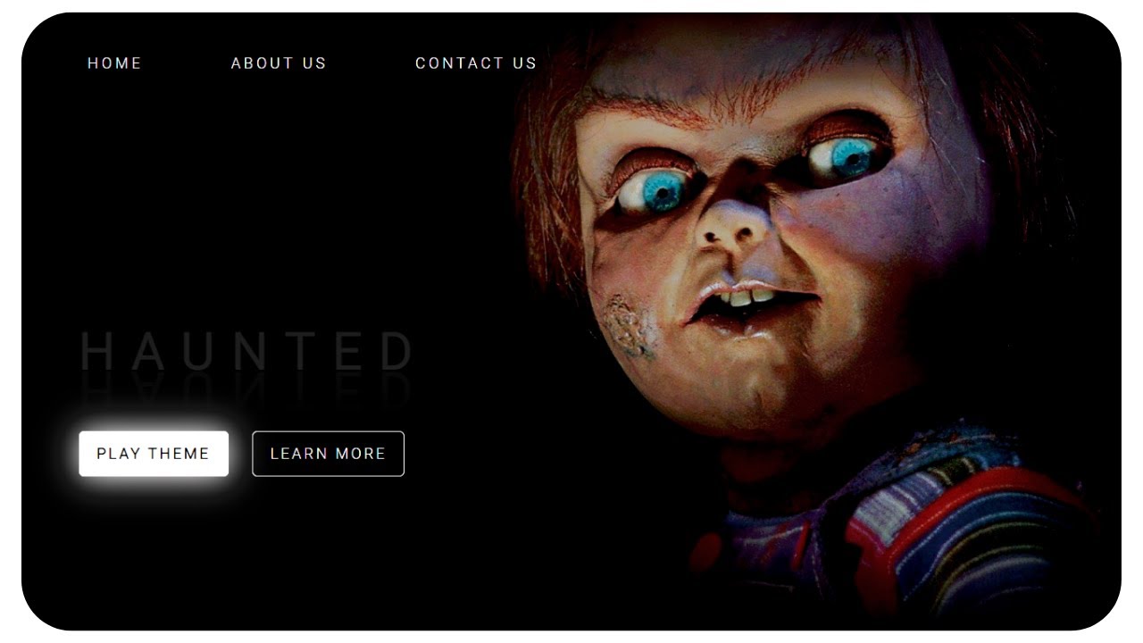 Haunted Website 1 Html Css And Javascript Cool Programming Projects Youtube
