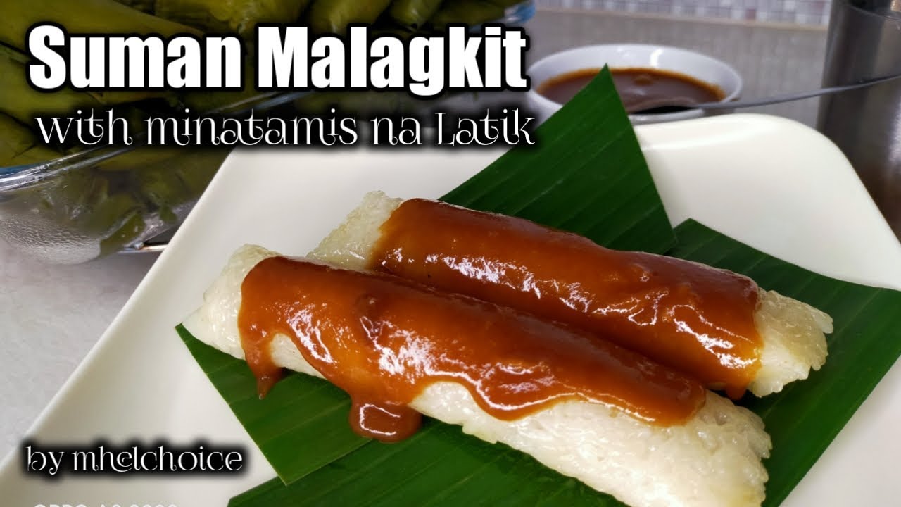 Suman malagkit with minatamis na Latik by mhelchoice madiskarteng Nanay ...