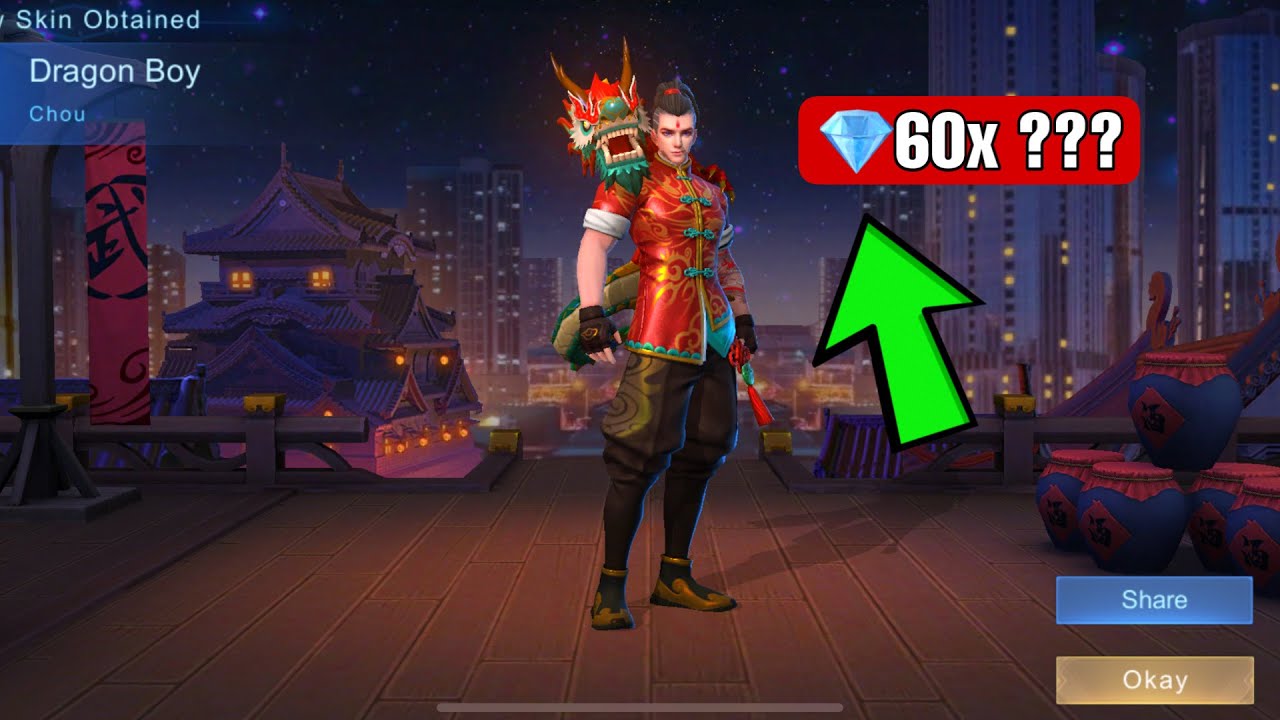 HOW MUCH is CHOU DRAGON BOY SKIN??? RESEARCH AND GAMEPLAY NEW UPDATE ...