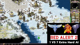 Red Alert 2 Yuri S Revenge 7 Vs 1 Frozen Zone Map Extra Hard Ai Libya ...