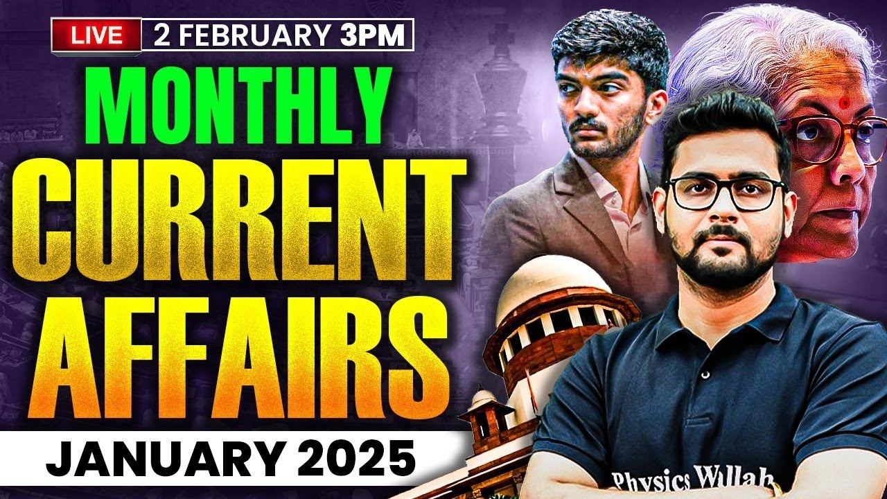 January 2025 Monthly Current Affairs | Jan Month Current Affairs 2025 ...