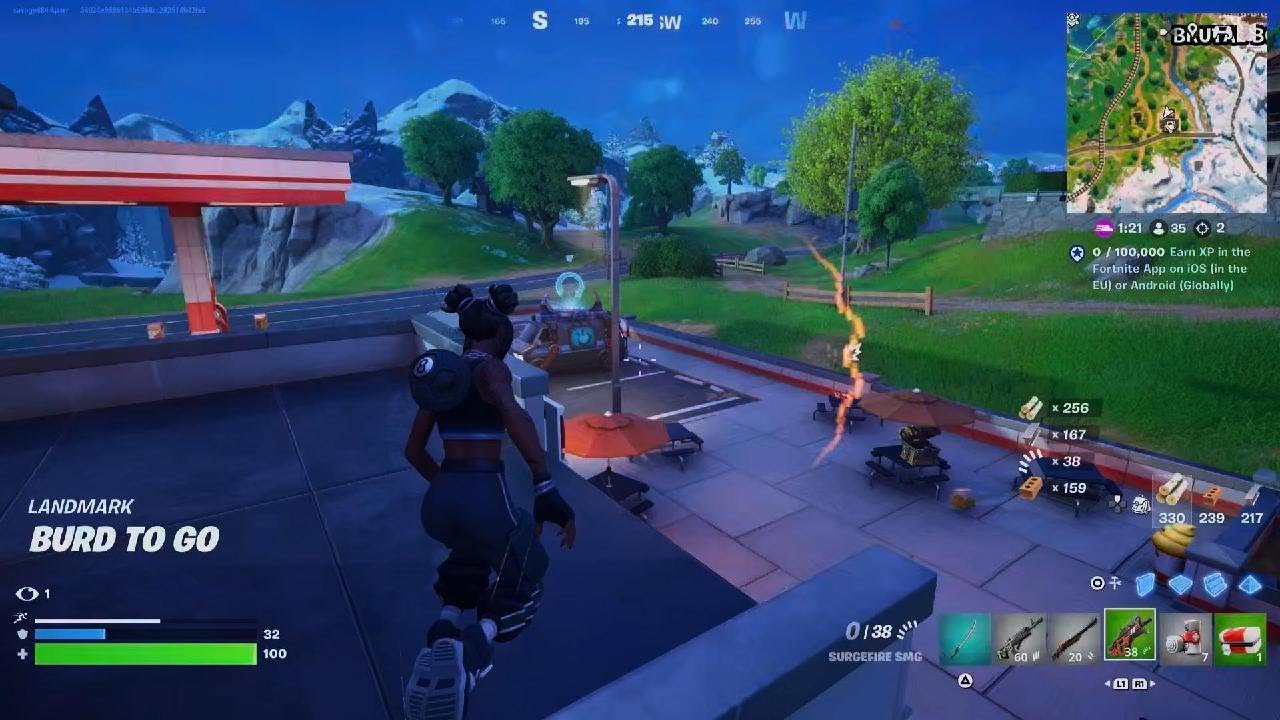 Fortnite Win by sitting in garbage bins - YouTube