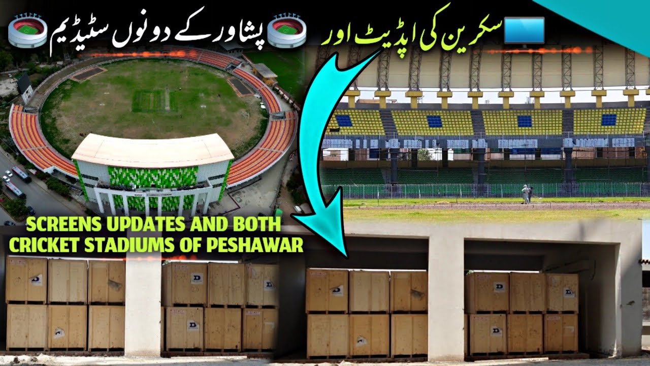 Screens arrived in 🖥 Arbab niaz cricket Stadium peshawar & Hayatabad ...