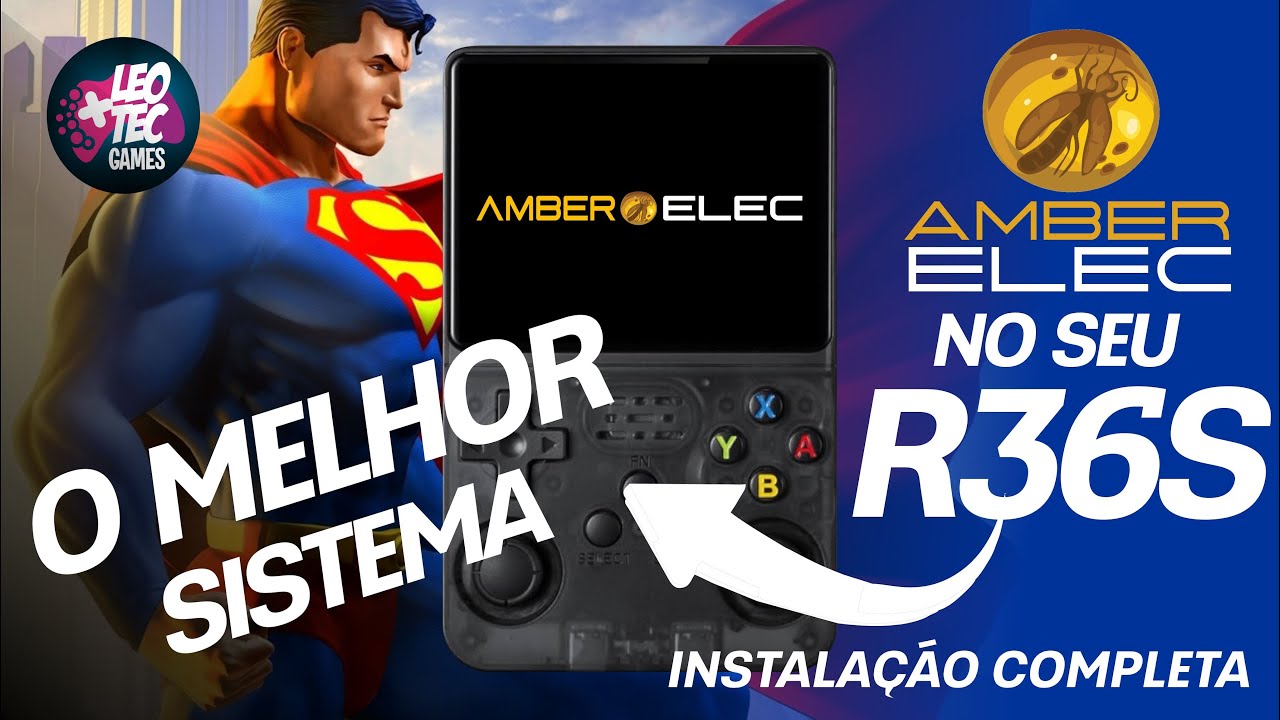 Coloque o mais 🚀AVANÇADO SISTEMA no seu 🕹️R36S o amberELEC! instalação ...