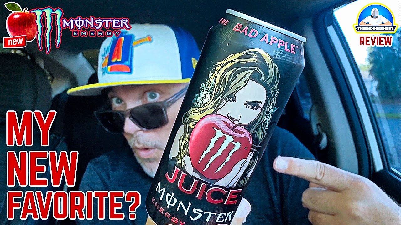 Monster Energy® Juice Bad Apple Review! 😠🍎🔋 | Their BEST Monster® Juice ...