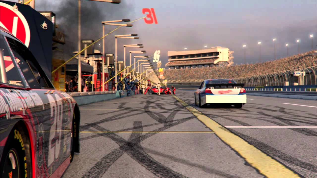 NASCAR the game Inside Line Trailer with commentary - YouTube