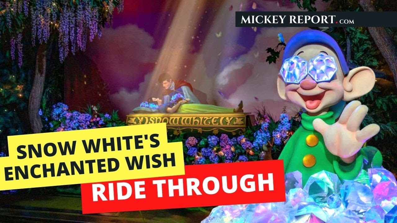 (2023) Snow White's Enchanted Wish | Disneyland Resort | Queue ...