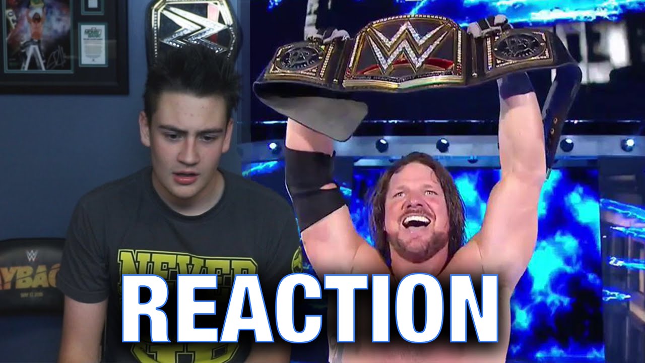 LIVE REACTION: Aj Styles Wins WWE World Championship | WWE Backlash ...