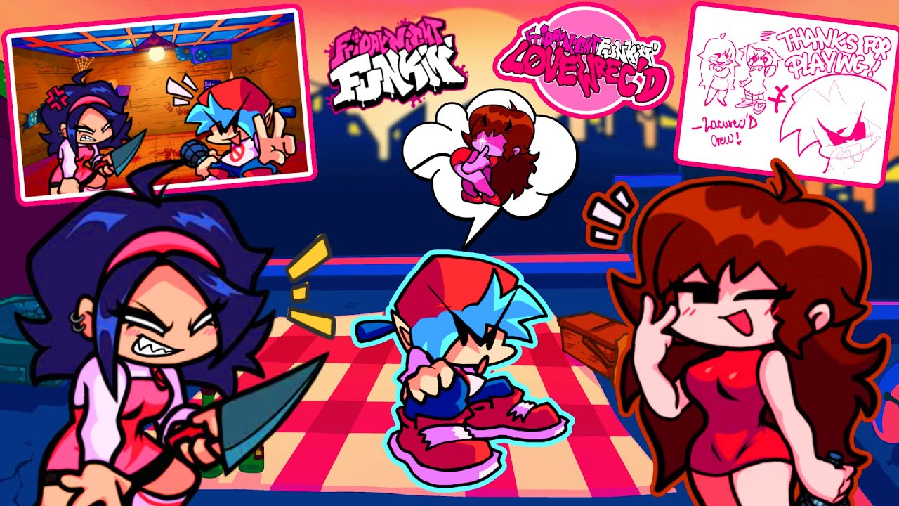 FNF LOVEWREC'D NENE GF AND BF - YouTube