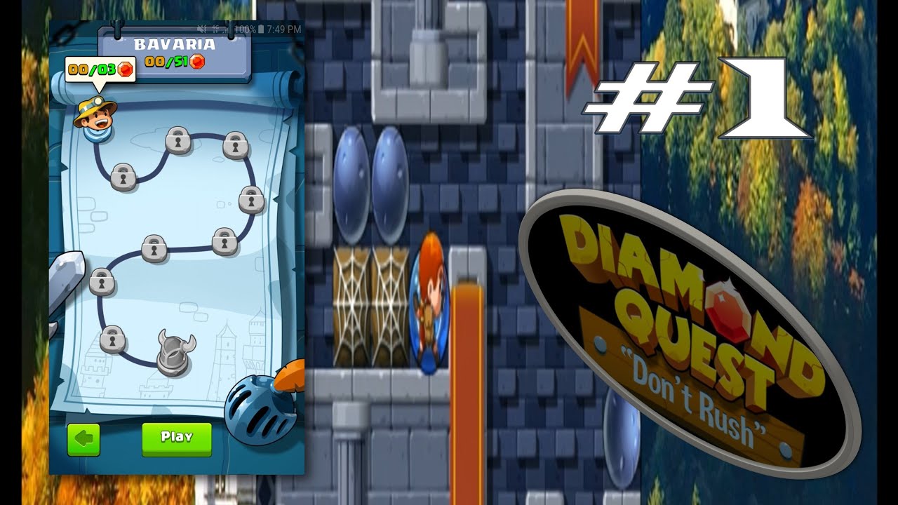 Diamond Quest: Don't Rush! Bavaria I - Stage 1 - All Gems-Guide - YouTube