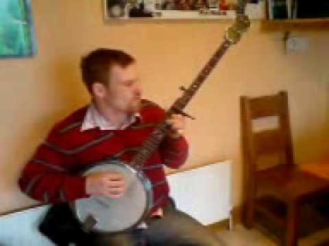 James Gallagher Playing a Rare Merlin Long Neck 5 string Banjo - YouTube