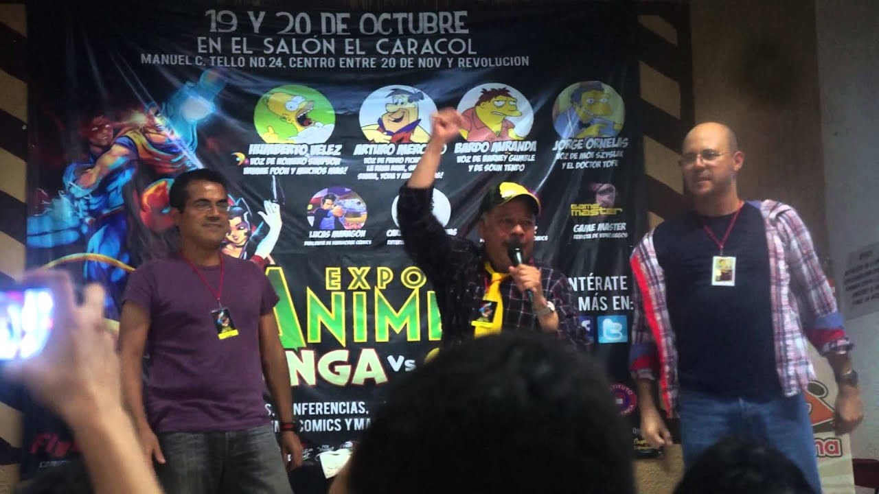 Humberto Velez, Bardo Miranda & Jorge Ornelas despedida Expo Animex ...