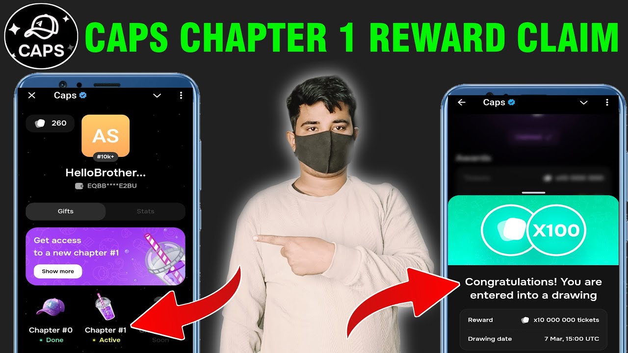 Caps Airdrop Chapter 1 Airdrop Claim | Caps Airdrop Chapter 1 Reward | Cap Airdrop - YouTube