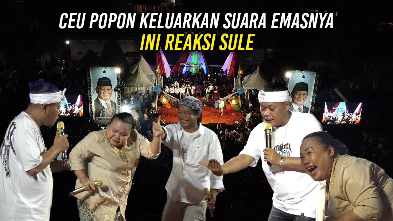 CEU POPON KELUARKAN SUARA EMASNYA | INI REAKSI SULE - YouTube