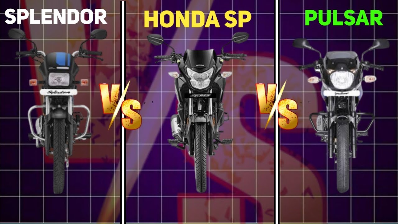 Hero Splendor vs Honda SP 125 vs Bajaj Pulsar 125 #Splendor #SP #Pulsar ...