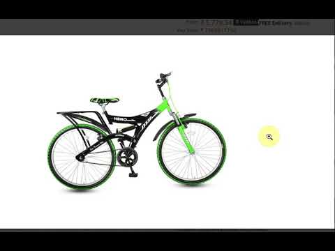 Hero Ranger DTB Steel Single Speed Mountain Bike, Adult 26T (Black ...