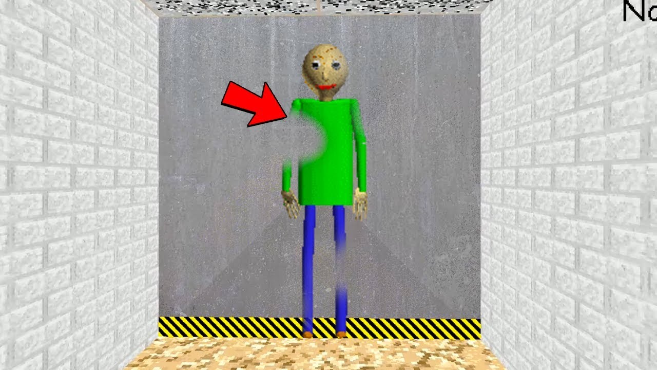 What happens if you stand in the middle of Lock Down door | Baldis Demo ...