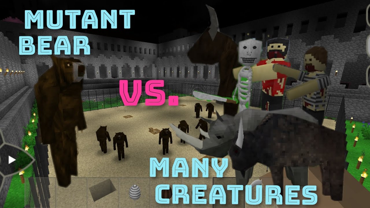 [ARENA] Mutant bears vs many creatures from TERROR MOD in Survivalcraft ...