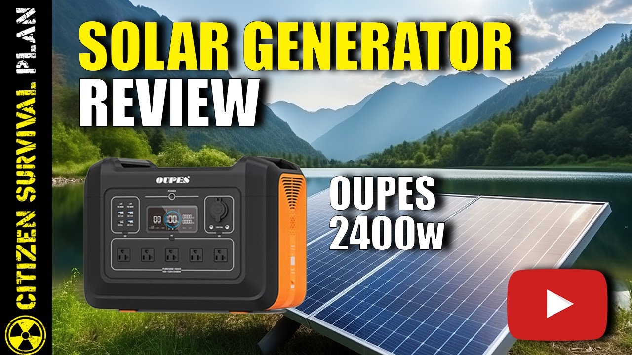 Best Solar Generator for Preppers: Oupes 2400 Power Station Review ...