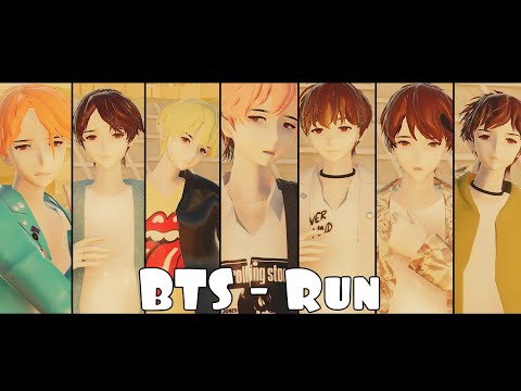 【MMD MV||Original Motion】BTS (방탄소년단) - Run